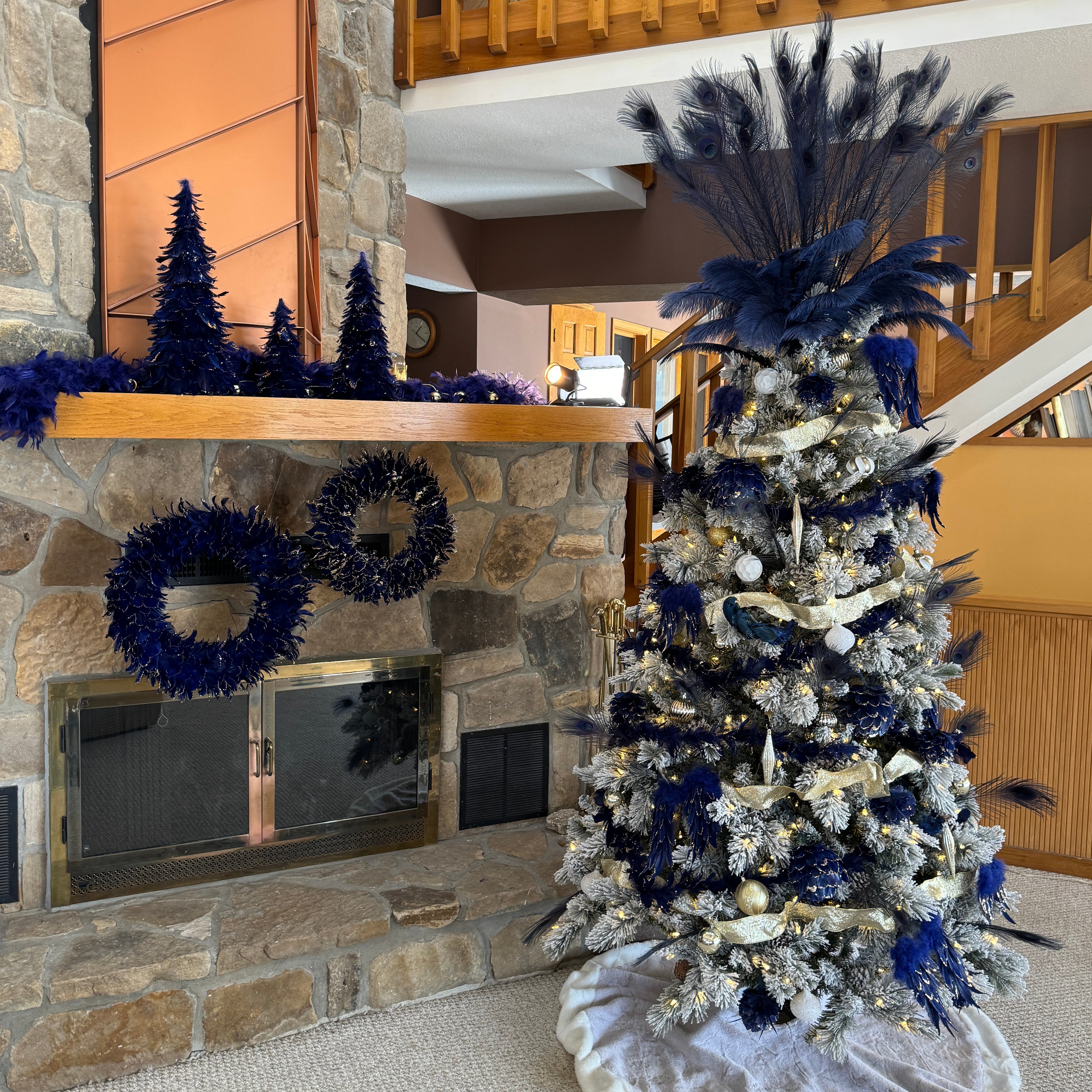 Navy Blue Christmas Christmas Decorations - Midnight Blue Christmas ...