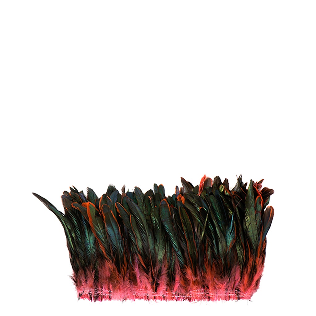 Rooster Coque Tails Dyed Pink Orient Feather | 8-10 Inches Craft ...