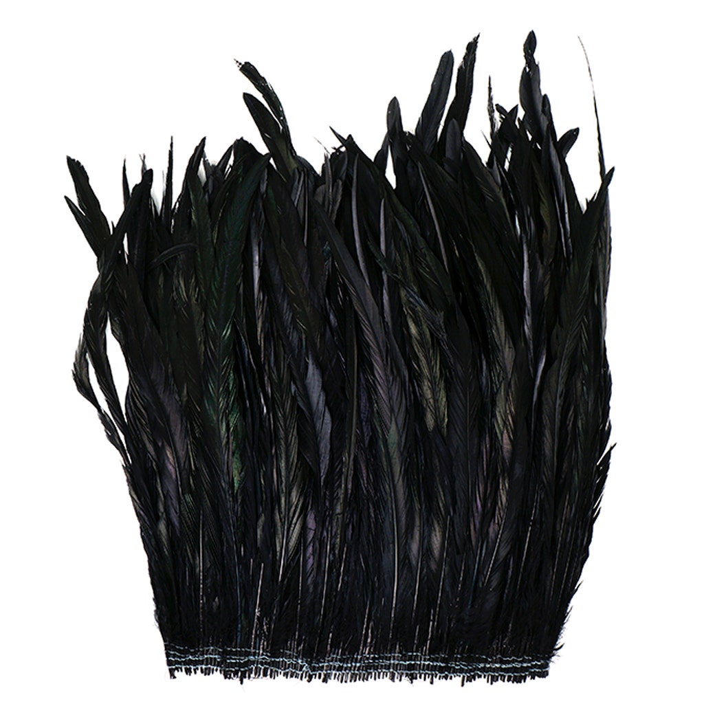 Rooster Coque Tails Dyed Black Feather | 15-18 Inches Craft Feathers ...